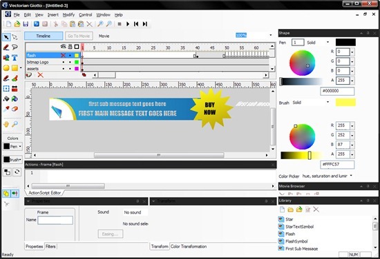 Create Flash Animation Without Adobe Flash With Vectorian Giotto